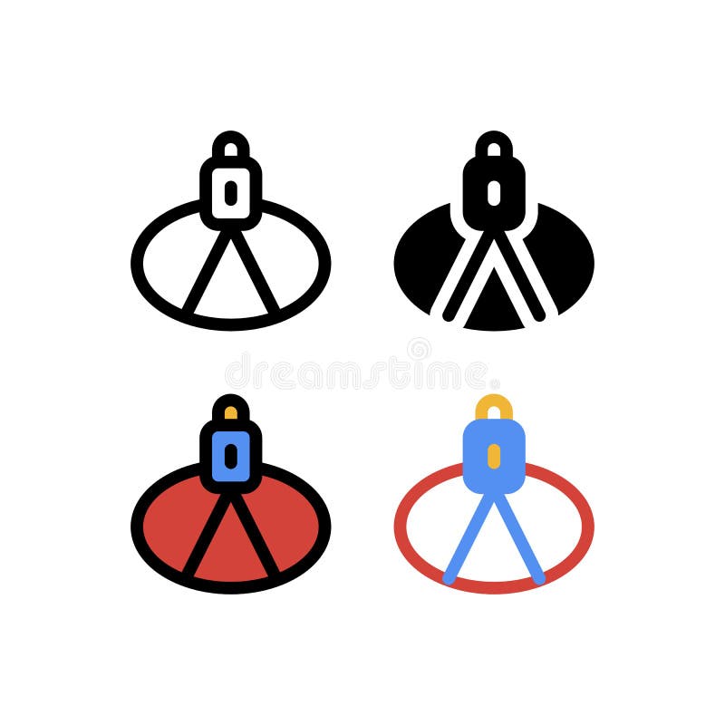 Circle Tool Math Design Icon and Illustration Vector Stock Vector ...