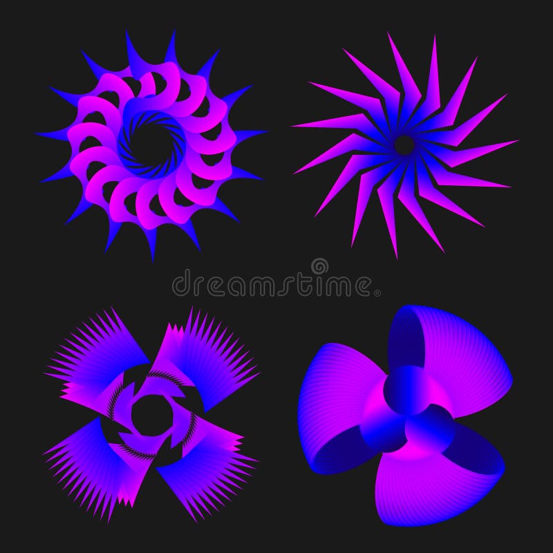 Circle Transition Abstract Circle Wrapped in Purple Color Stock Vector ...
