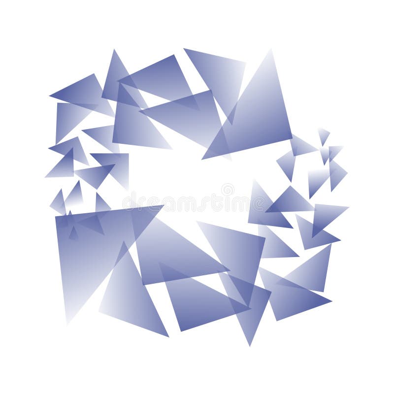 Circle of triangles stock vector. Illustration of delicate - 23757394