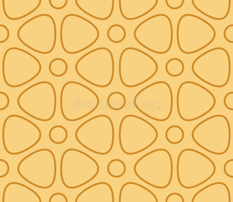 Circle and Triangles Rounded Corner Seamless Pattern Stock Vector ...