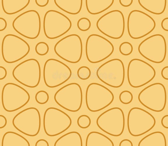 Circle and Triangles Rounded Corner Seamless Pattern Stock Vector ...