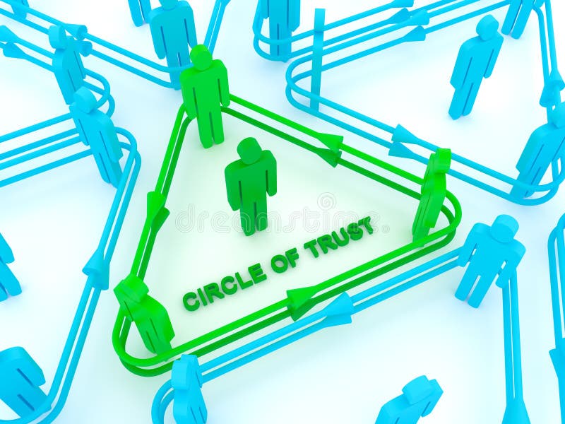 Circle of trust stock illustration. Illustration of sharing - 4768866