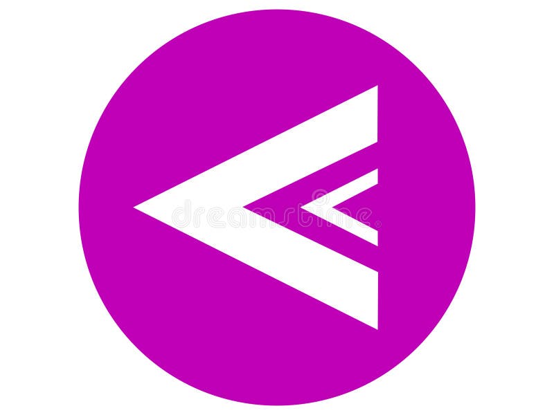 Circle with Two Triangle Inside Stock Illustration - Illustration of ...