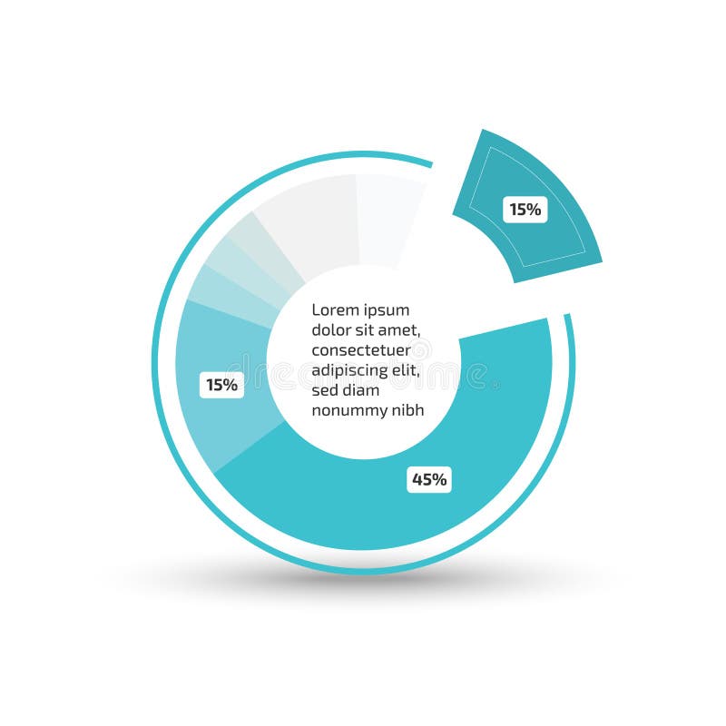Circle vector chart stock vector. Illustration of chart - 120824934