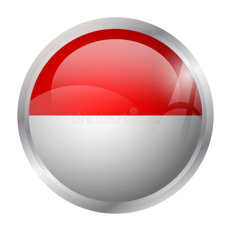 Circle Vector Flag of Indonesia Stock Vector - Illustration of symbol ...