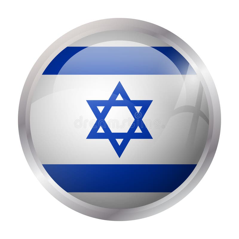 Circle Vector Flag of Israel Stock Vector - Illustration of patriotism ...