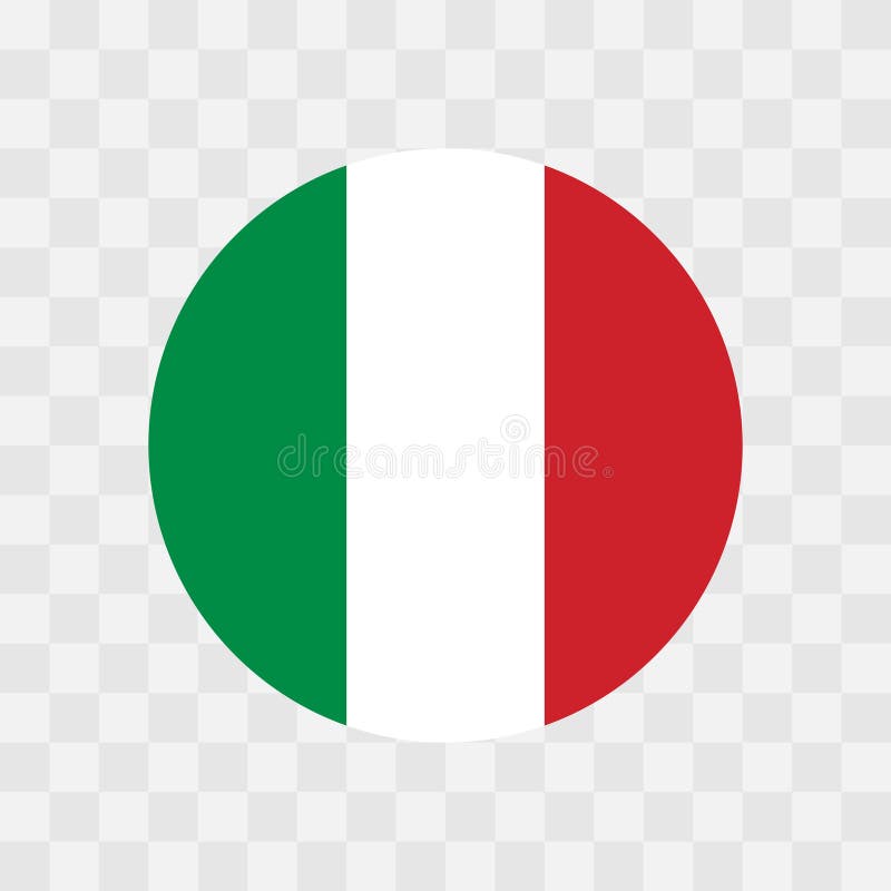 Circle Vector Flag of Italy Stock Vector - Illustration of square ...