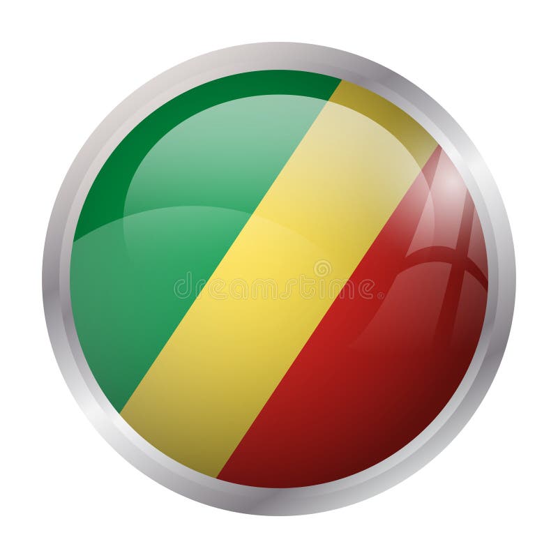 Circle Vector Flag of Republic of the Congo Stock Vector - Illustration ...
