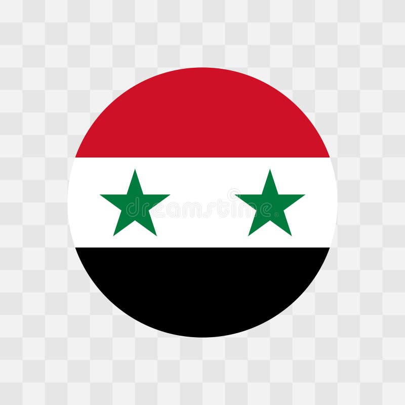 Circle Vector Flag of Syria Stock Vector - Illustration of badge ...