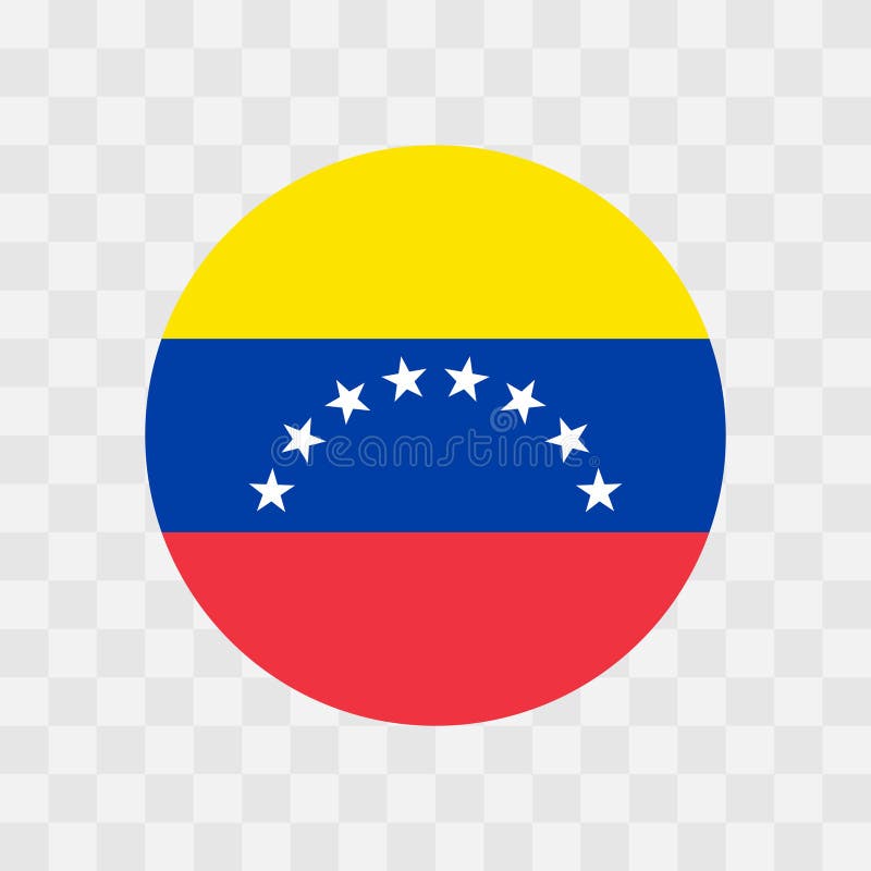 Circle Vector Flag of Venezuela Stock Vector - Illustration of ...