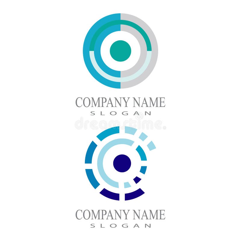 Circle Vector Flat Design Template Stock Vector - Illustration of style ...