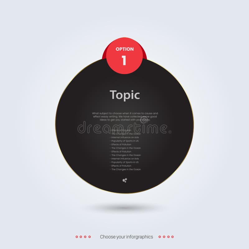 Circle Vector Infographic Button Template, an Process Infographic Icon ...