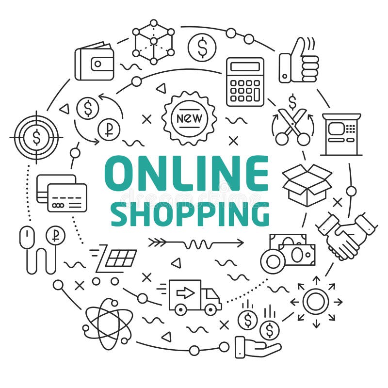 Circle Vector Line Illustration Trend Pattern Stock Vector ...