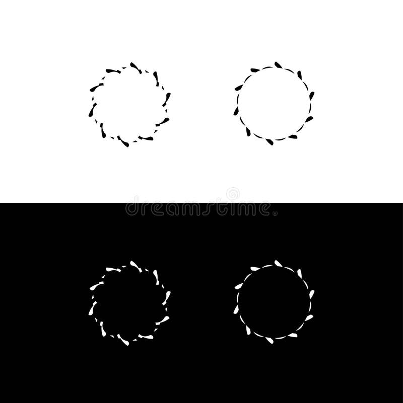 Circle vector logo design stock vector. Illustration of tech - 343557652