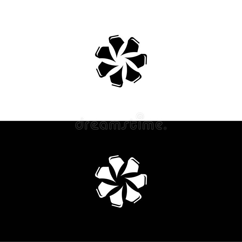 Circle Vector Logo Silhouette Design . Circle Icon Stock Vector ...