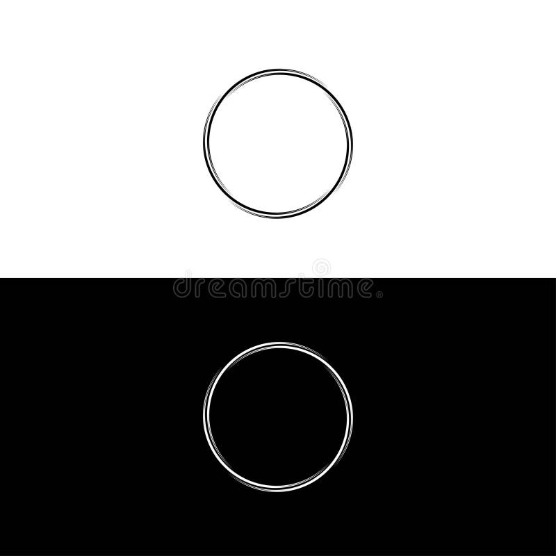 Circle Vector Logo Silhouette Design . Circle Vector Logo Stock Vector ...