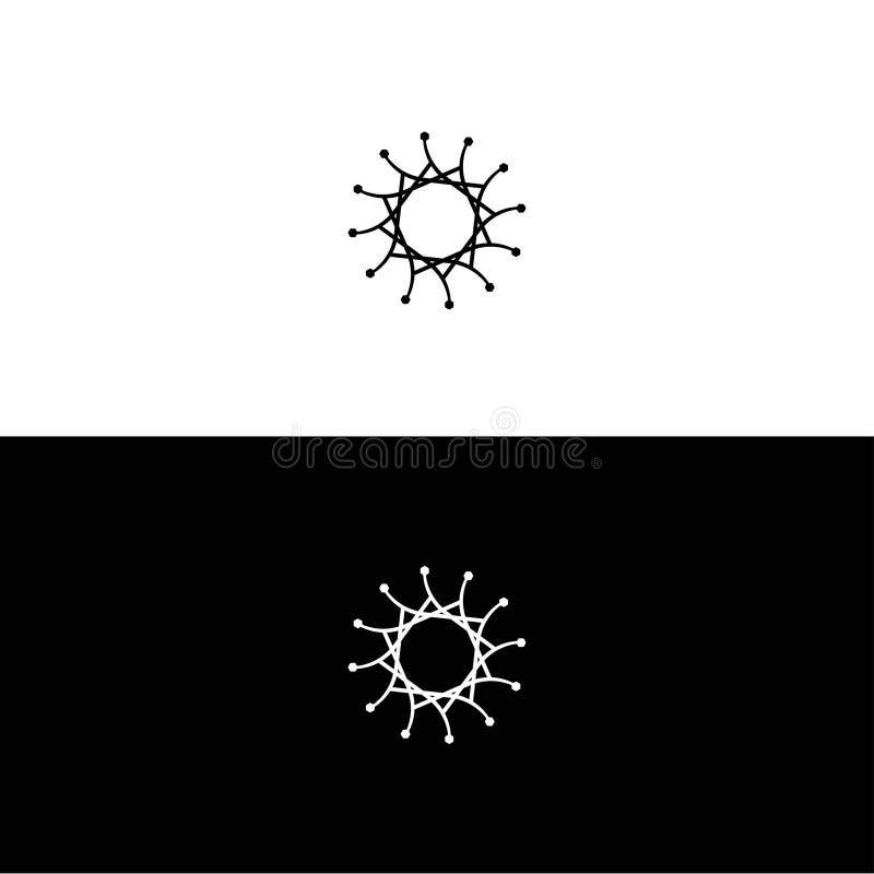 Circle Vector Logo Silhouette Design . Circle Vector Logo Stock Vector ...