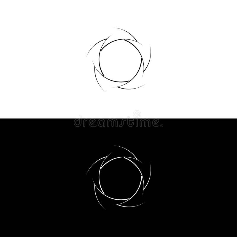 Circle Vector Logo Template Stock Vector - Illustration of futuristic ...