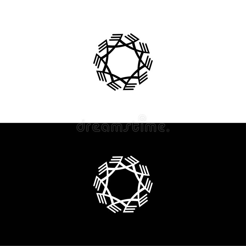 Circle Vector Logo Template Design . Circle Icon Silhouette Design ...