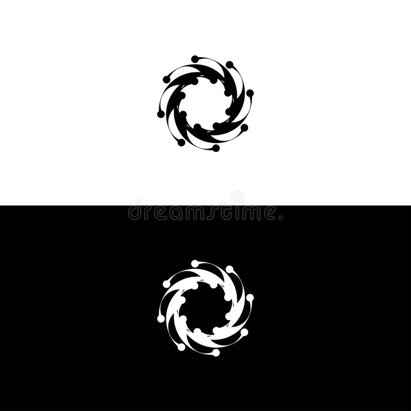 Circle Vector Logo Template Design . Circle Icon Silhouette Design ...
