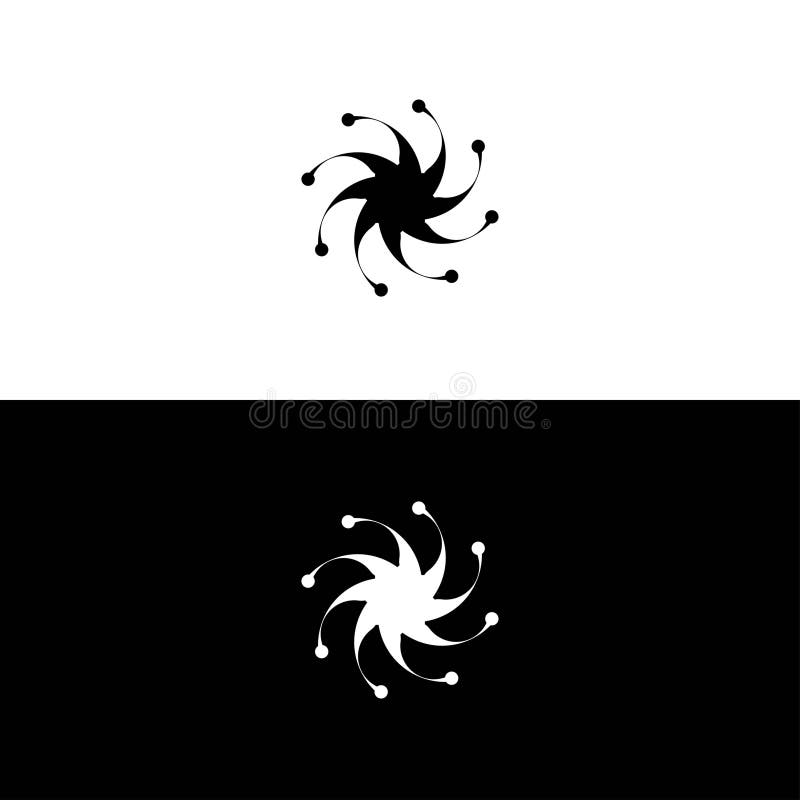 Circle Vector Logo Silhouette Design . Circle Icon Stock Vector ...