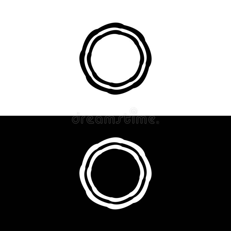 Circle Vector Logo Template Silhouette Stock Vector - Illustration of ...
