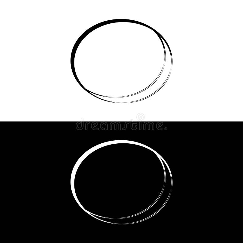 Circle Vector Logo Template Silhouette Stock Vector - Illustration of ...
