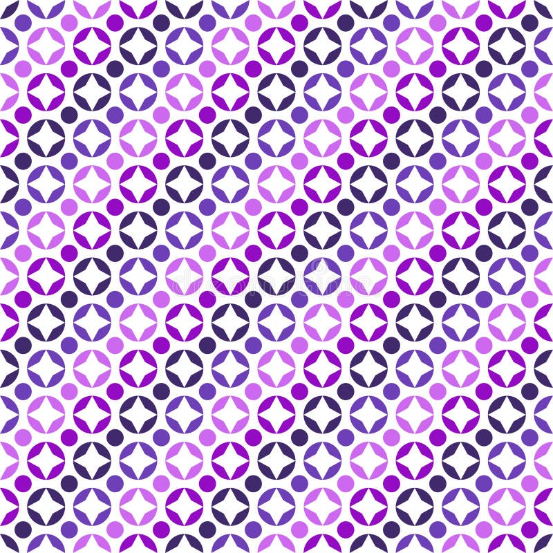Circle Vector Seamless Pattern. Stock Vector - Illustration of seamless ...