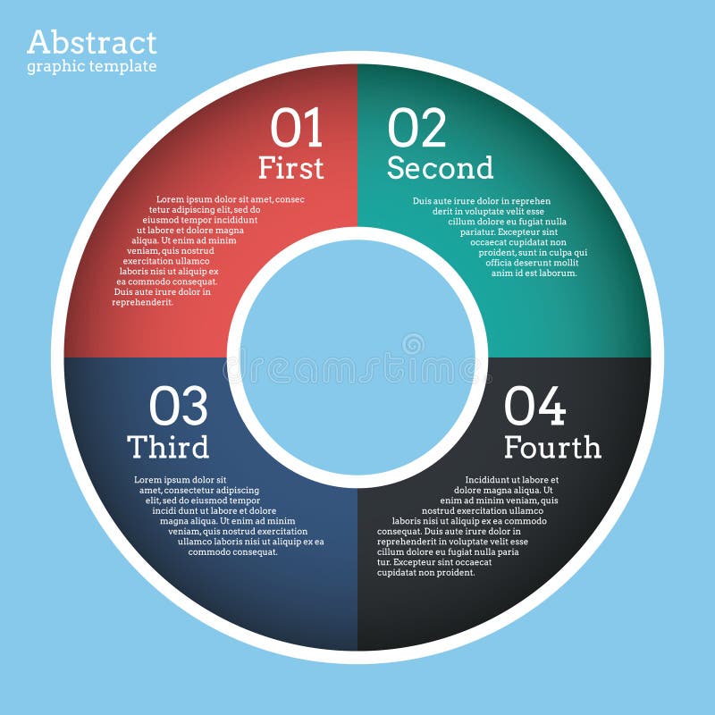 Five part cycle diagram stock vector. Illustration of parts - 47948425