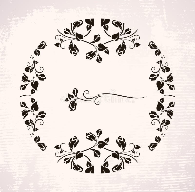 Frame Vintage Circle Stock Illustrations – 264,080 Frame Vintage Circle ...