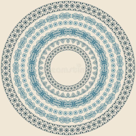 Circle vintage pattern stock vector. Illustration of modern - 22173294