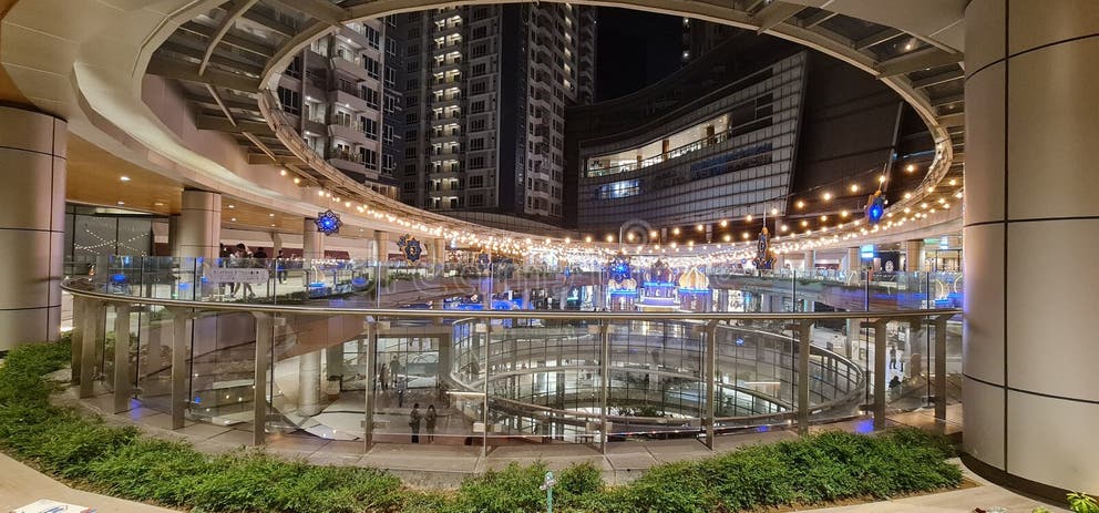 Circle Void Inside a Mall at Night Stock Photo - Image of mall, circle: 262204040