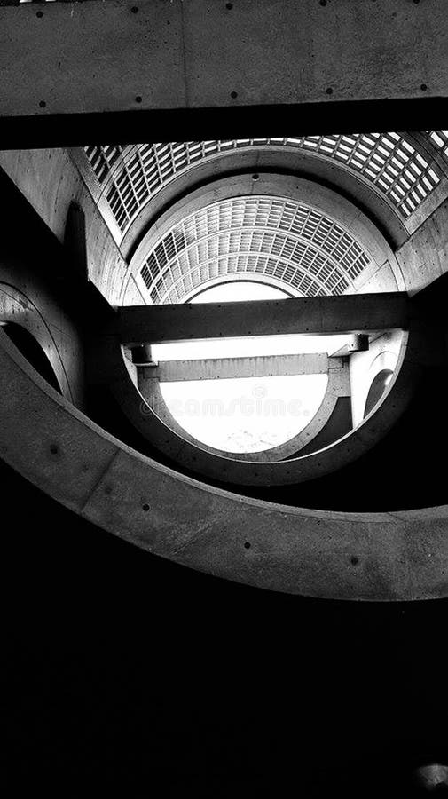 Circle Void Space in Architecture Stock Image - Image of summer, mood ...