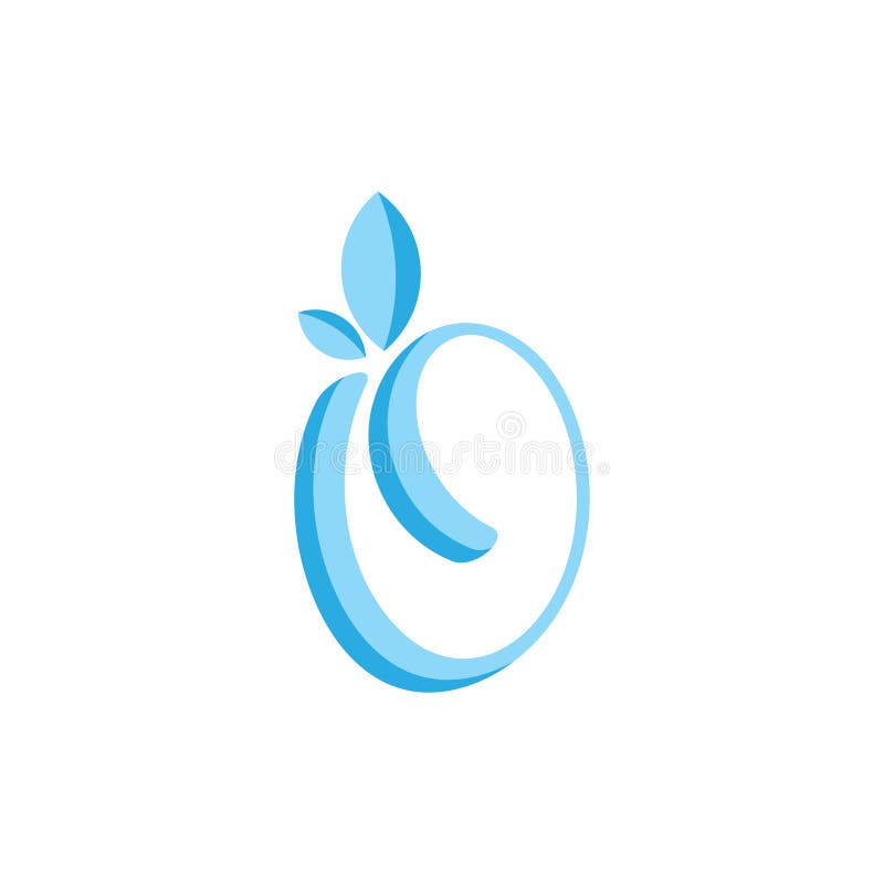 Circle Water Splash Ribbon Design Logo Vector Stock Vector ...