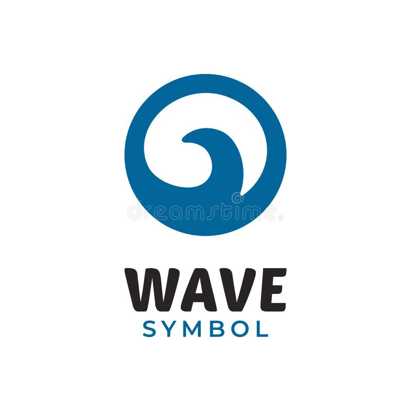 Circle Wave Logo Design Insignia Stock Vector - Illustration of circle ...