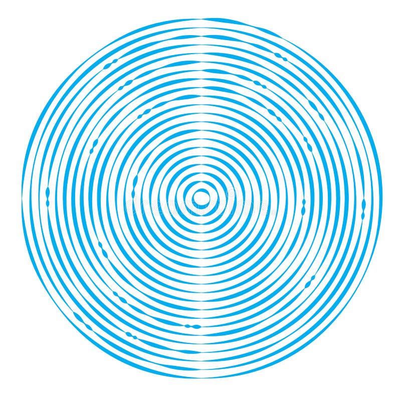 Circle Waves Abstract Background Stock Vector - Illustration of ...