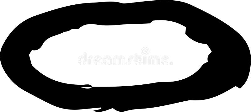 Circle Written with Rough Lines Stock Vector - Illustration of copy ...