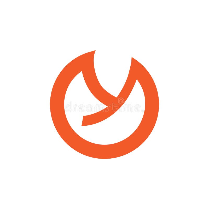 Circle Y icon logo vector stock illustration. Illustration of logo ...