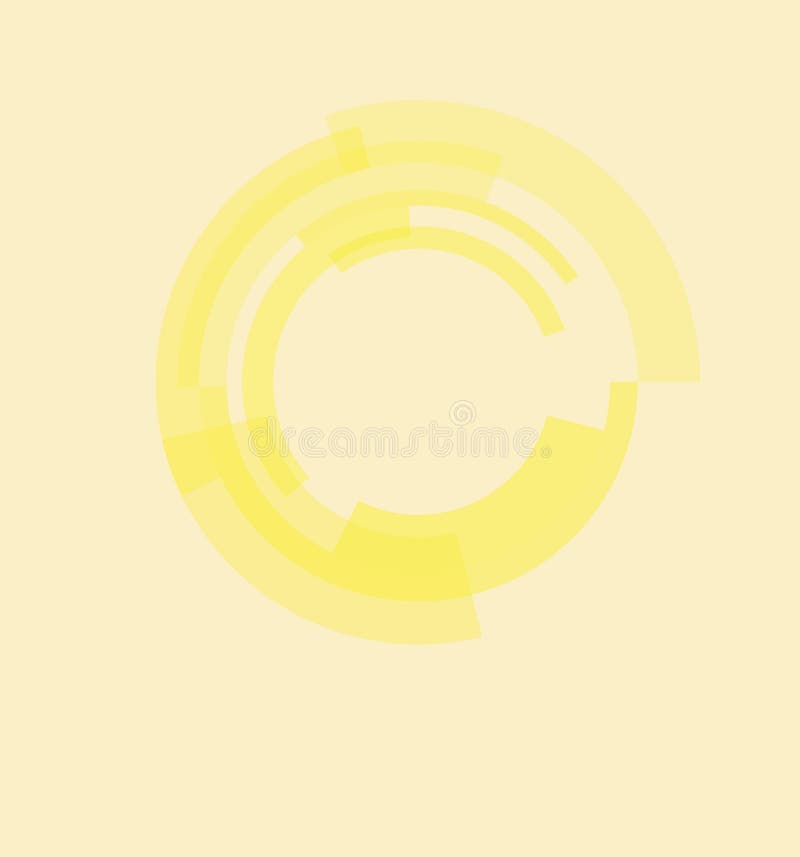 Circle from Yellow Rectangular Abstract Technology Innovation Concept ...