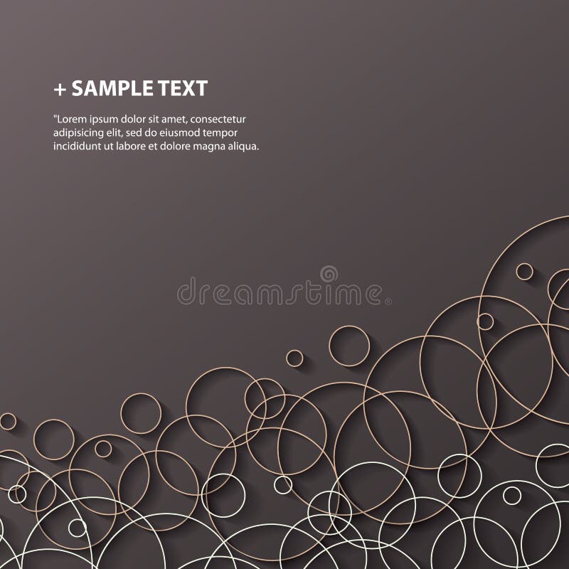Circles - Abstract Background Design Template Stock Vector ...