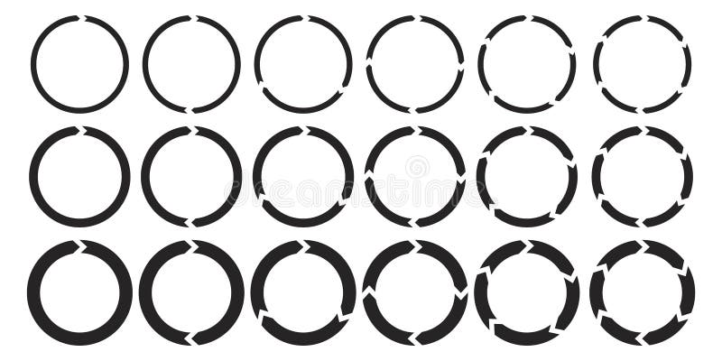 Circles Arrows. Arrow Icon Collection. Cursor Arrow Icon Set. Arrow ...