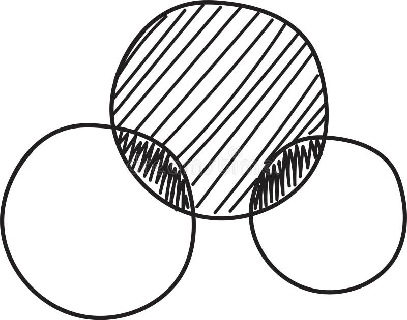 Dot Chart Doodle. Math Diagram Black Icon Stock Vector - Illustration ...