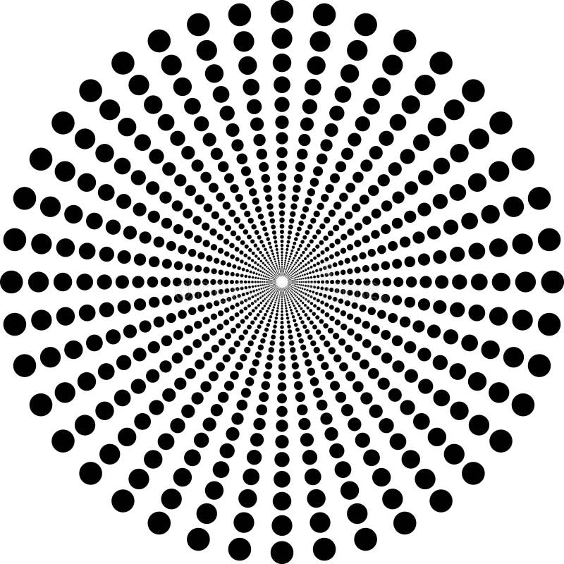 Circles in Circle, Illusion Depth Stock Vector - Illustration of line ...