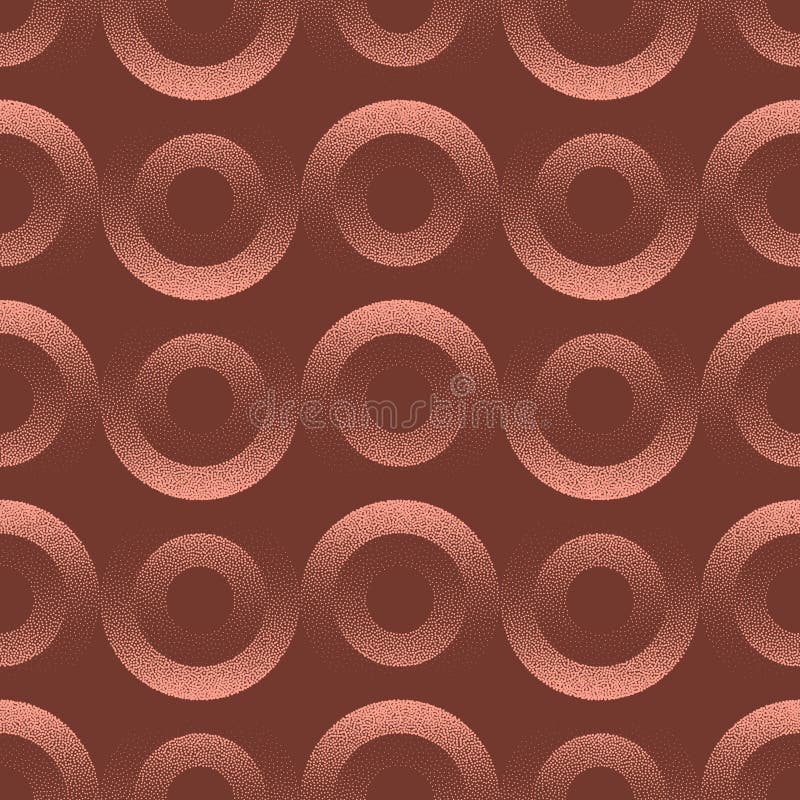 Circles Classical Seamless Pattern Trend Dotted Vector Brown Abstract ...