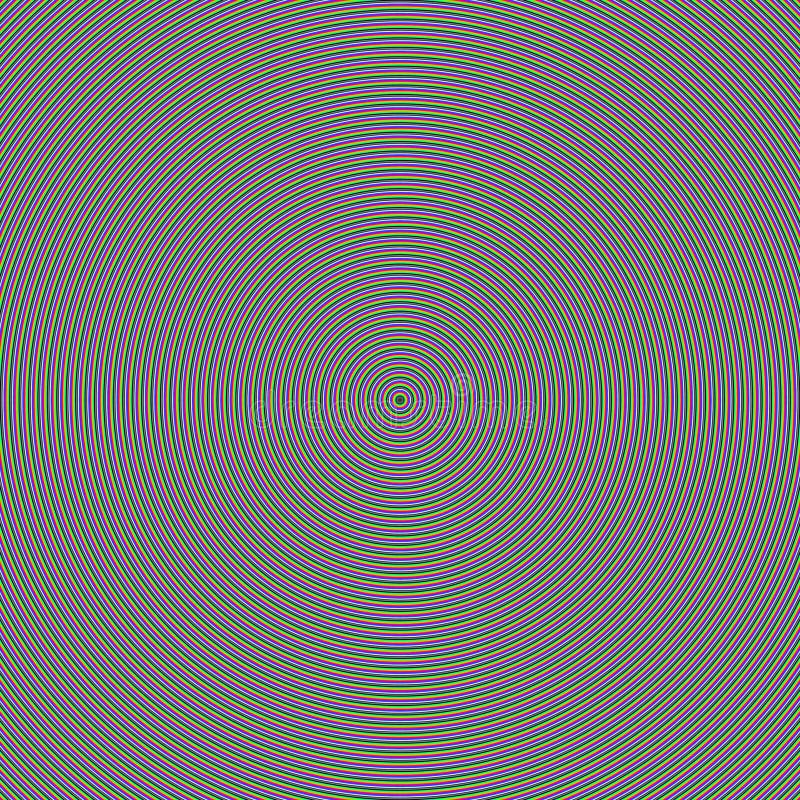 Circles Colored in Rainbow Hues with Black Circumferences Stock ...