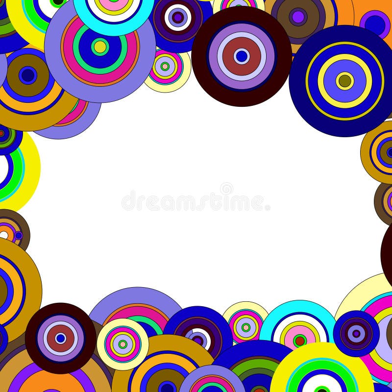 Circles colorful pattern stock vector. Illustration of craft - 40523868