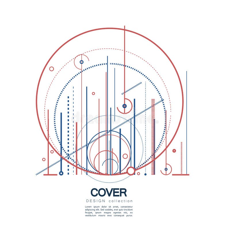 Circles Connect Graphic Background. Technological Vector Design with ...