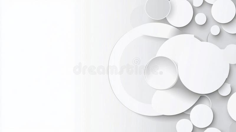 Circles Create a Clean and Modern Abstract Design with Shadow Overlay ...