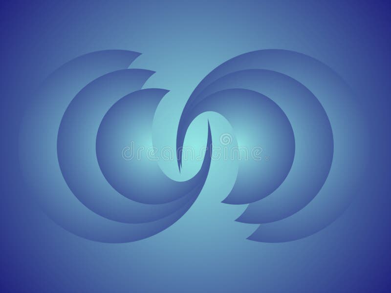 The Abstract Form of a Combination of Three Elegant Curved Shapes is in ...