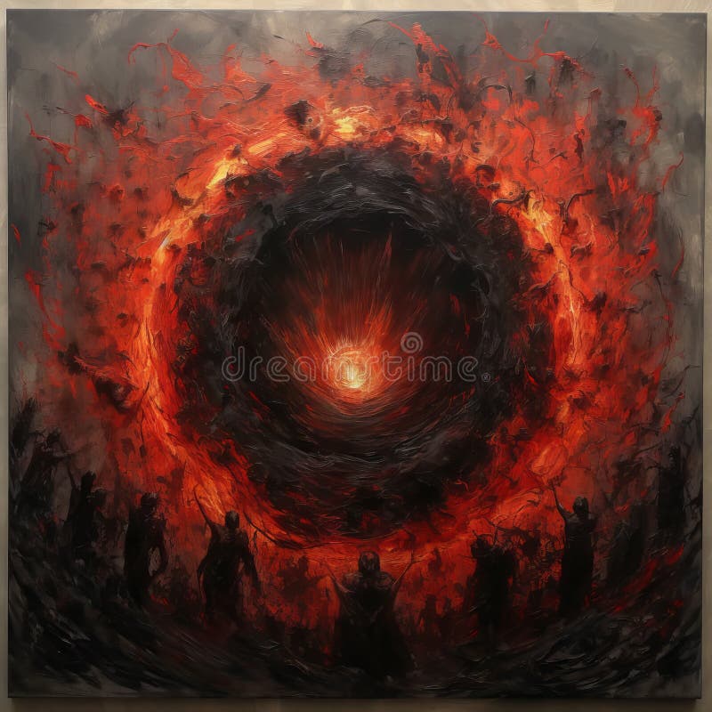 9 Circles of Dante S Hell Painting Stock Illustration - Illustration of ... 9 Circles of Dante S Hell Painting Stock Illustration - Illustration of ...